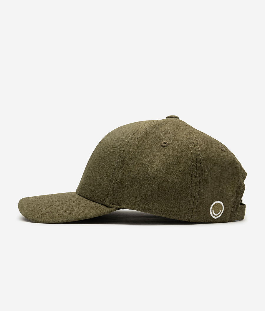 Stiksen │ 107 Linen Olive Baseball Cap